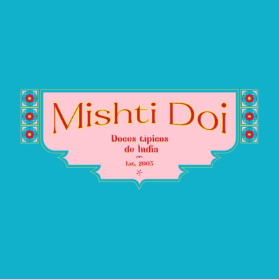 Placeit - Online Logo Template for an Indian Sweet Treats Brand