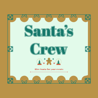 Placeit - Logo Maker for a Santa Claus Cast Agency