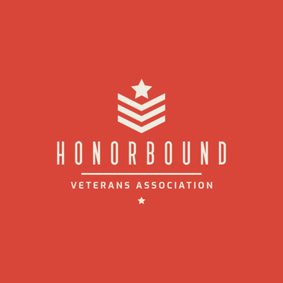 Placeit - Military Logo Maker for a Veterans Support Group