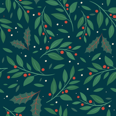 Placeit - Print Pattern Design Maker With Christmas Ornament Graphics