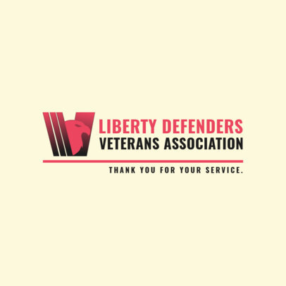 Placeit - Veterans Association Logo Template Featuring a Patriotic ...
