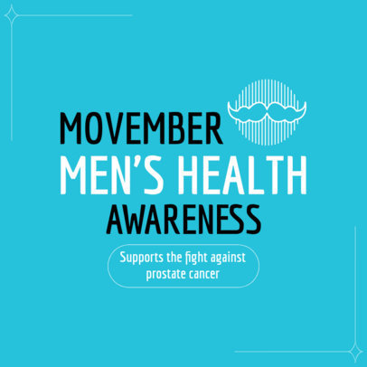 Placeit - Awareness Instagram Post Generator for Movember Movement