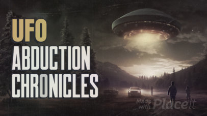Placeit - Intro Video Template Featuring a UFO Abduction Chronicles Theme