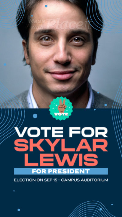 Placeit - Instagram Story Video Creator for a Voting Campaign Event