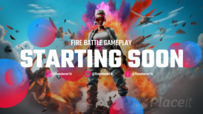 Placeit - Free Fire-Inspired Twitch Screen Video Creator for a Starting ...