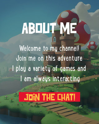 Placeit - Twitch Info Panel Creator With a Super Mario-Inspired Style