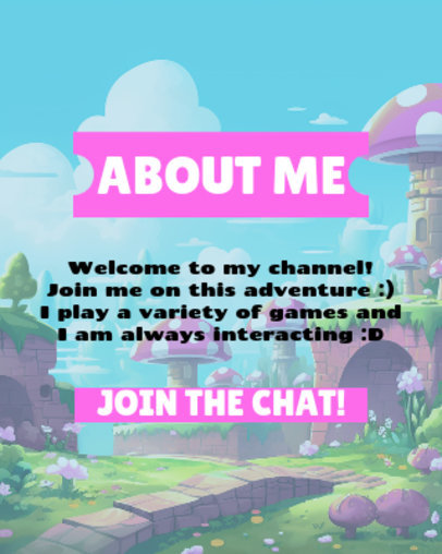 Placeit - 8-Bit Twitch Info Panel Creator Featuring a Theme Inspired by ...