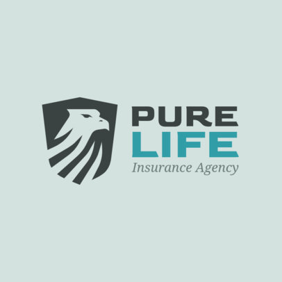 Placeit - Logo Template Featuring a Woman Face Graphic for an Insurance ...