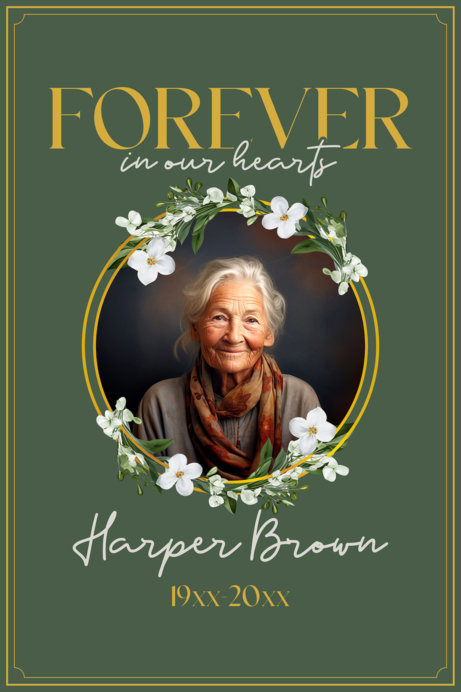 Placeit - Poster Design Maker Featuring a Sympathy Message for a Memorial