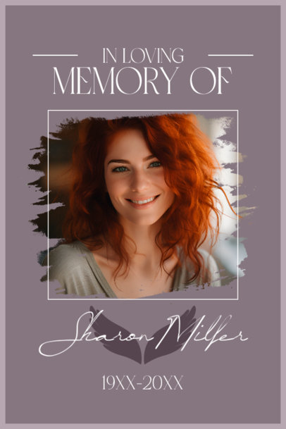 Placeit - Poster Design Maker for a Memorial Featuring a Picture of a ...