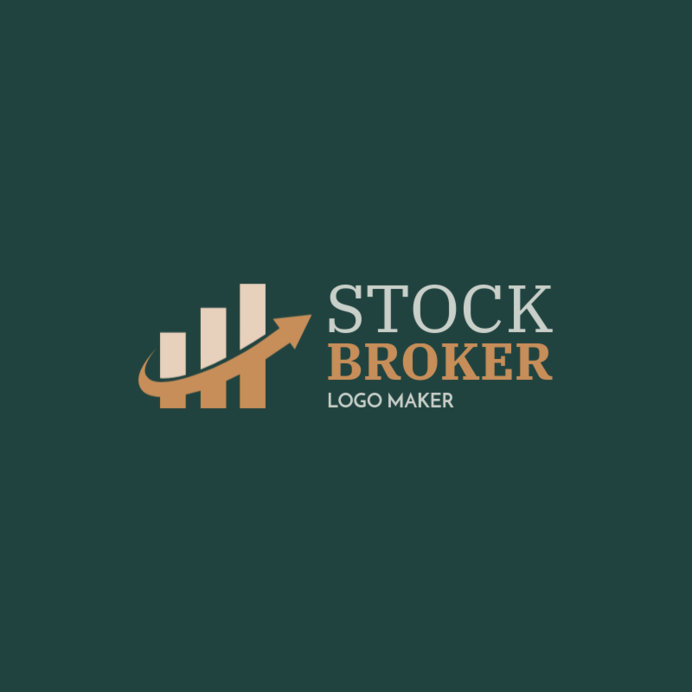 Placeit - Logo Maker for a Stock Broker with Graph Icon