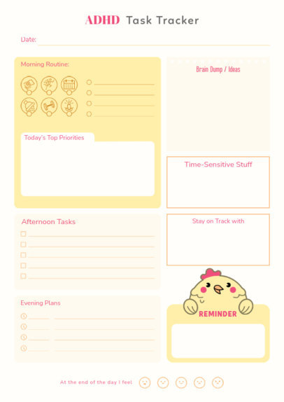 Placeit - Planner Design Creator Featuring a Task Tracker