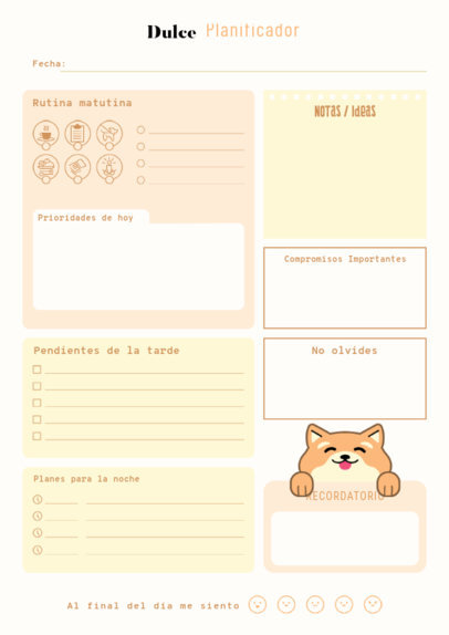 Placeit - Planner Design Generator Featuring a Daily Task Tracker for ...