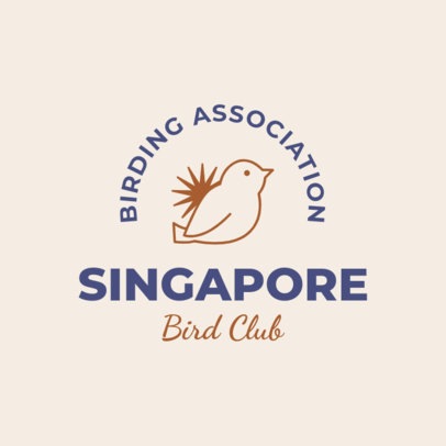 Placeit - Birdwatching Association Logo Template with Illustrated ...