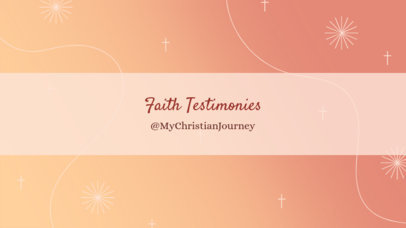 Placeit - YouTube Thumbnail Generator Featuring a Christian Testimonies ...