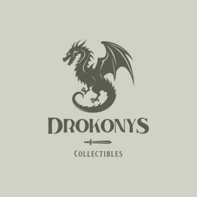 Placeit - Logo Maker for a Medieval Collectibles Store