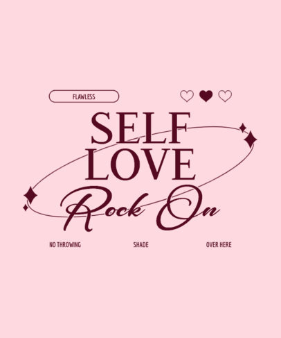 Placeit - T-Shirt Design Generator Featuring an Anti-Hate-Themed Phrase