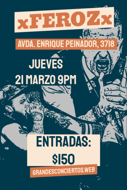 Placeit - Poster Design Maker Featuring a Bold Font to Promote a Dark ...