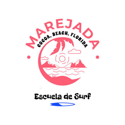 Placeit - Surfing School Logo Maker Featuring an Illustrated Island
