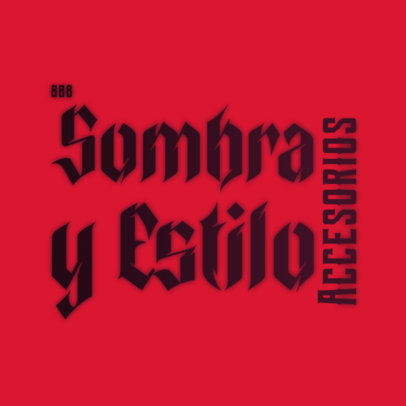 Placeit - Clothing Store Logo Maker Featuring Gothic Fonts