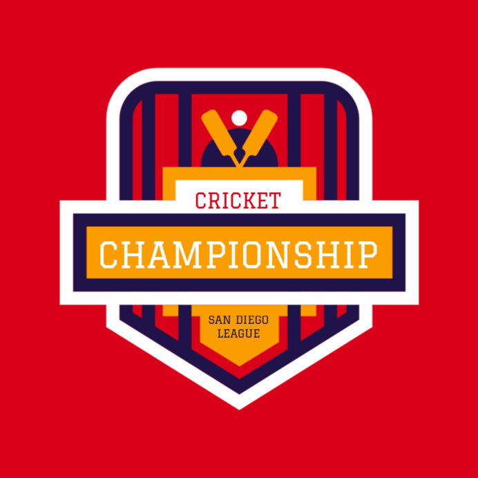 Placeit - Championship Logo Maker for a Cricket Team League