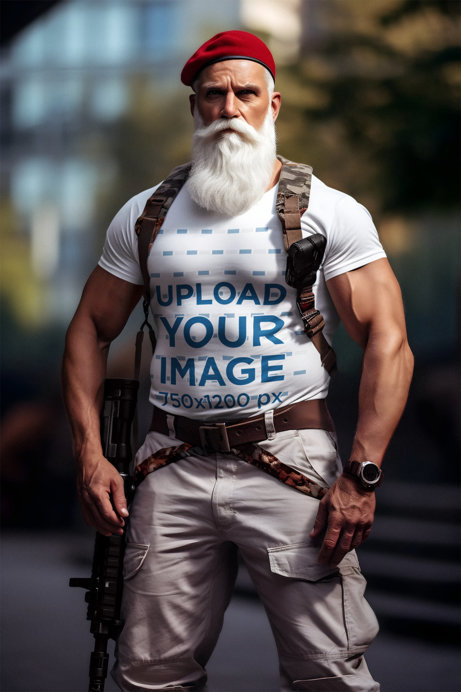 Placeit - Valorant-Inspired Mockup Featuring a Muscular Man with a ...
