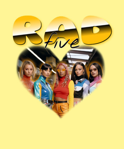 Placeit - T-Shirt Design Creator for a Girlband World Tour Merch