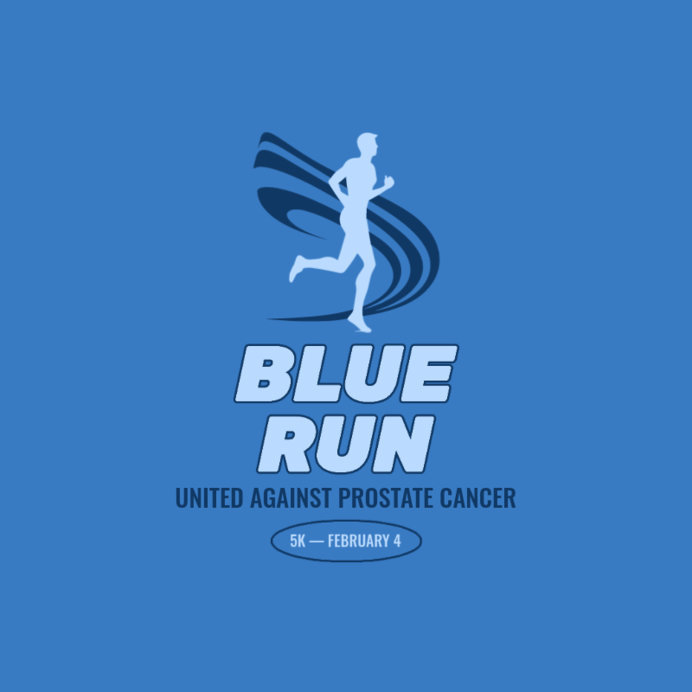 Placeit - Running Race Logo Maker for Prostate Cancer Awareness