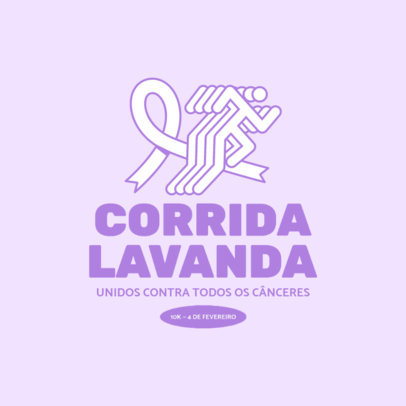 Placeit - Logo Maker for a Sports Run to Raise Brain Cancer Awareness