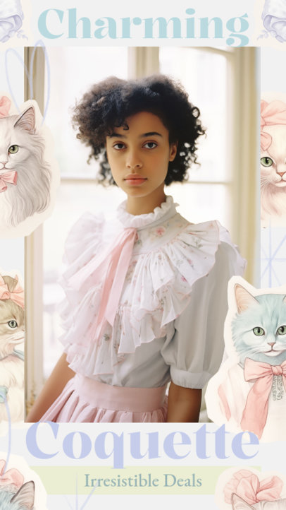 Placeit - Instagram Story Template With an Ad to Promote Coquette ...