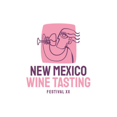 Placeit - Logo Maker for a Food and Wine Festival