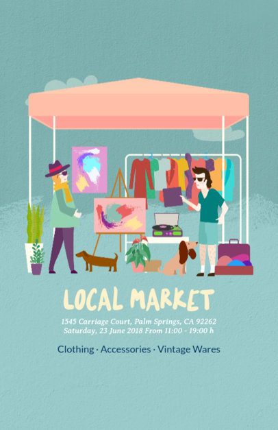 Placeit - Bazaar Flyer Template