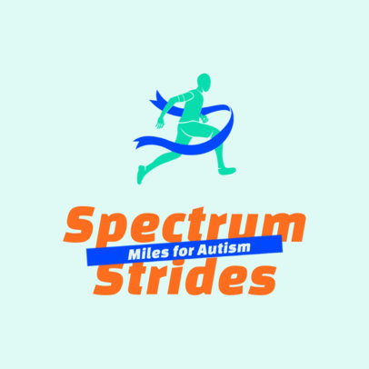 Placeit - Logo Creator with a Running Kid Graphic for a Charity Autism ...