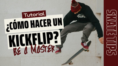 Placeit - YouTube Thumbnail Maker Featuring a Picture of a Skater for a ...