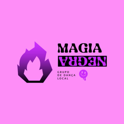 Placeit - K-Pop Dance Crew Logo Maker Featuring a Triangular Graphic