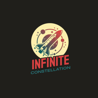 Placeit - Logo Maker for a Space Content Creator Featuring an ...