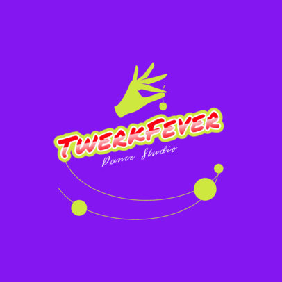 Placeit - Logo Template for a Dance Studio Featuring a Whirl Graphic