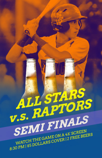 Placeit - Flyer Template to Design a Sports Bar Flyer
