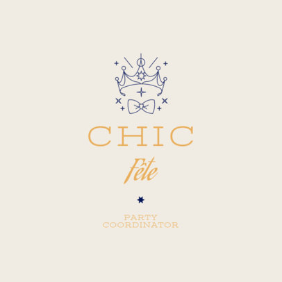 Placeit - Logo Creator for a Party Event Coordinator