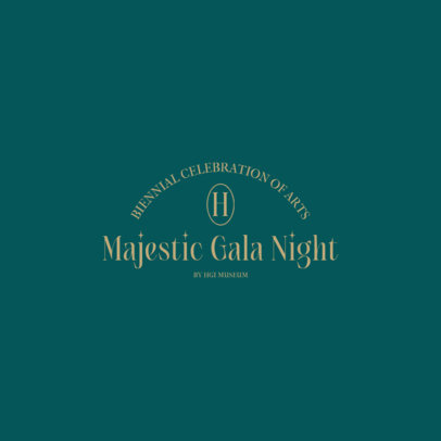 Placeit - Artistry Gala Night Logo Creator With a Glamorous Aesthetic