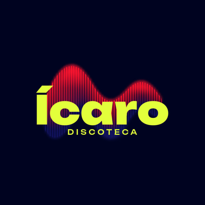 Placeit - Disco Club Logo Generator Featuring a Wavy Graphic with Bold Text