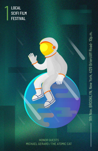 Placeit - Flyer Template to Design a Sci-Fi Film Festival Flyer