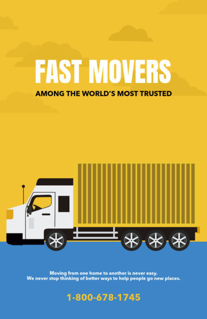 Placeit - Customizable Promotional Flyer Template for Moving Companies