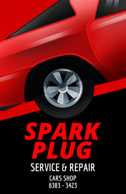 Placeit - Auto Shop Flyer Maker with Car Vector Graphics