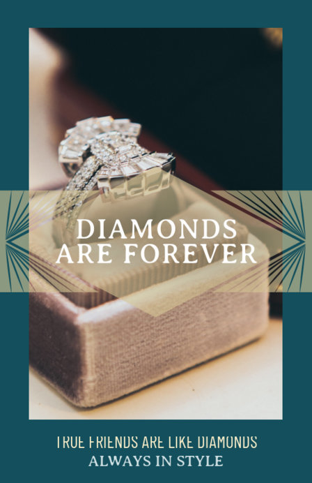 Placeit - Flyer Maker Template for a Jeweler with a Diamond Picture