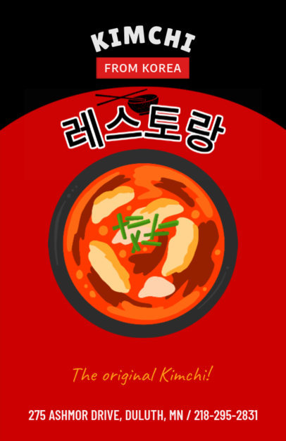 Placeit - Flyer Maker for Korean Restaurants