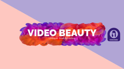 Placeit - Youtube Beauty Channel Banner Template