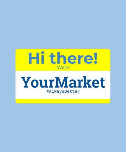 Placeit - Hello Name Tag T-shirt Design Maker