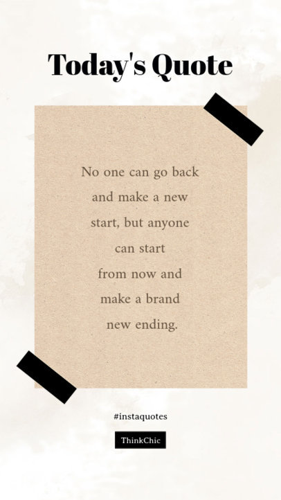 Placeit - Instagram Story Maker for a Quote of the Day Design