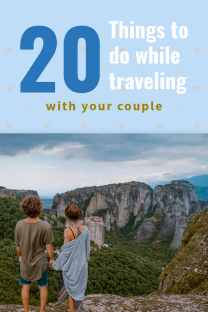 Placeit - Traveler Pinterest Template